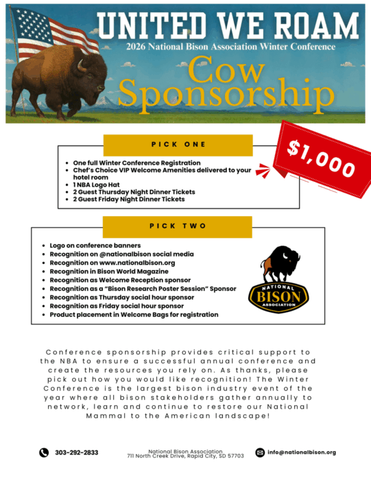 National Bison Association Winter Conference - National Bison Association